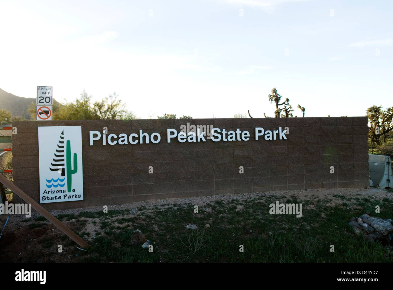 Picacho Peak State Park sign Phoenix Arizona USA Stock Photo - Alamy