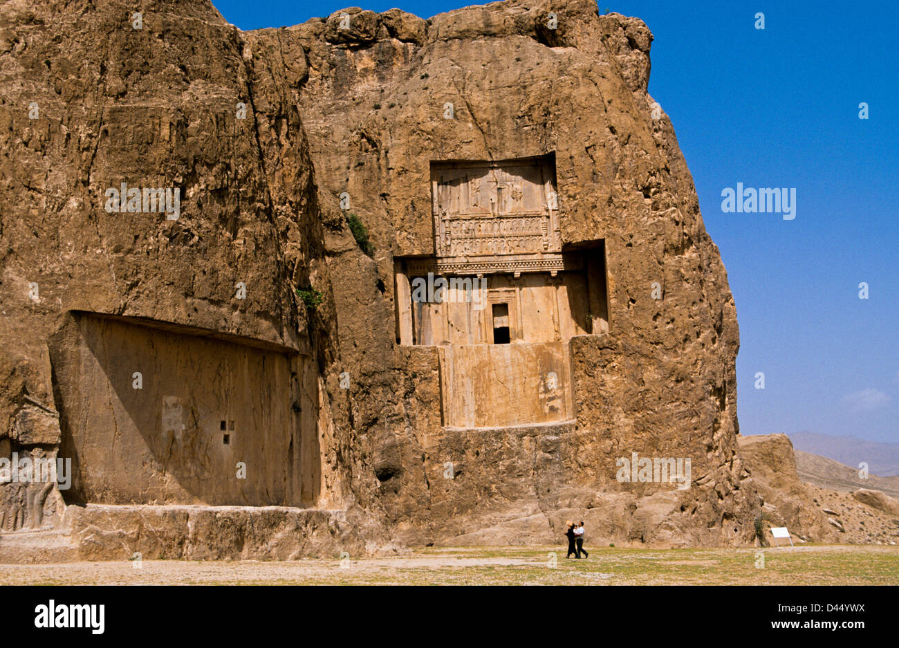 Historic tomb of King Darius, Dareios II., Achaemenid burial site Naqsh ...