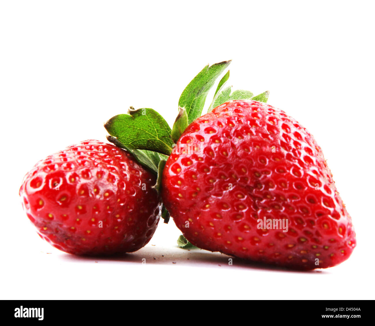 beautiful strawberries isolated on white Stock Photo - Alamy