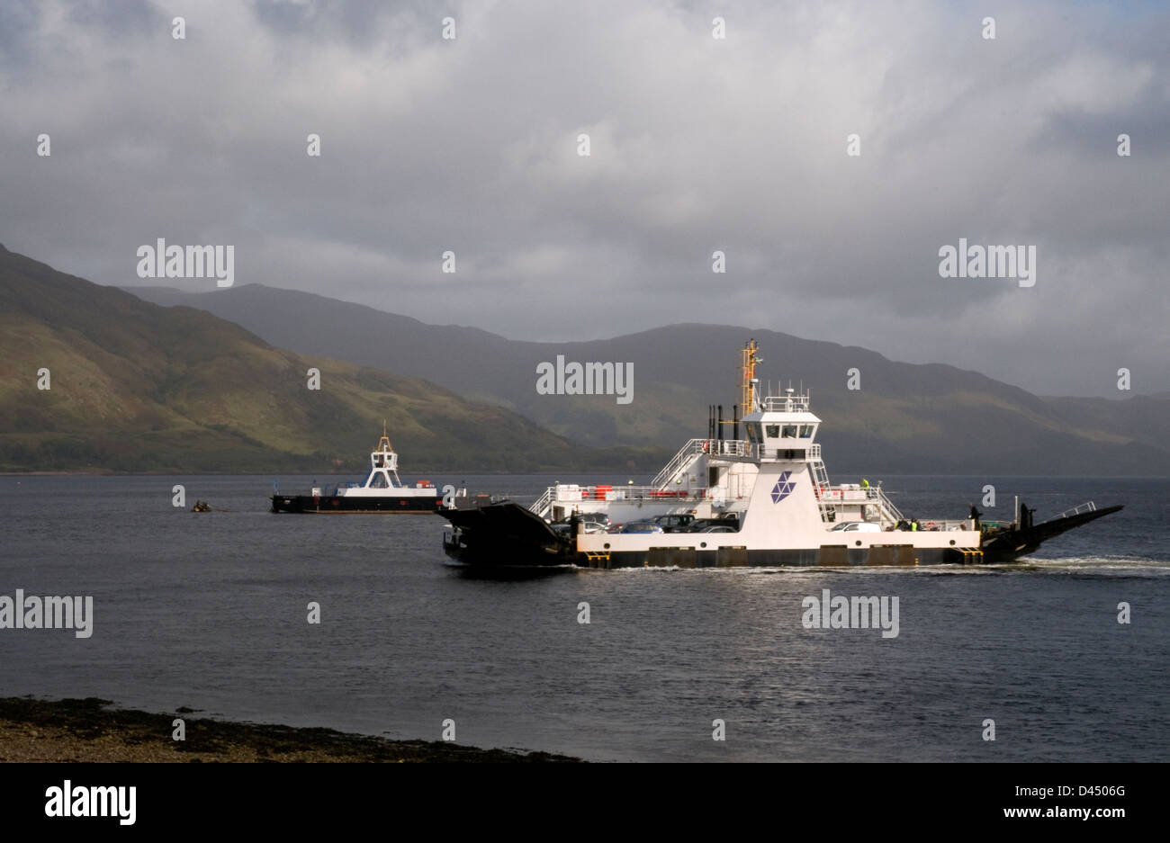 corran vehicle ferry,loch linnhe,fort william,scotland Stock Photo - Alamy