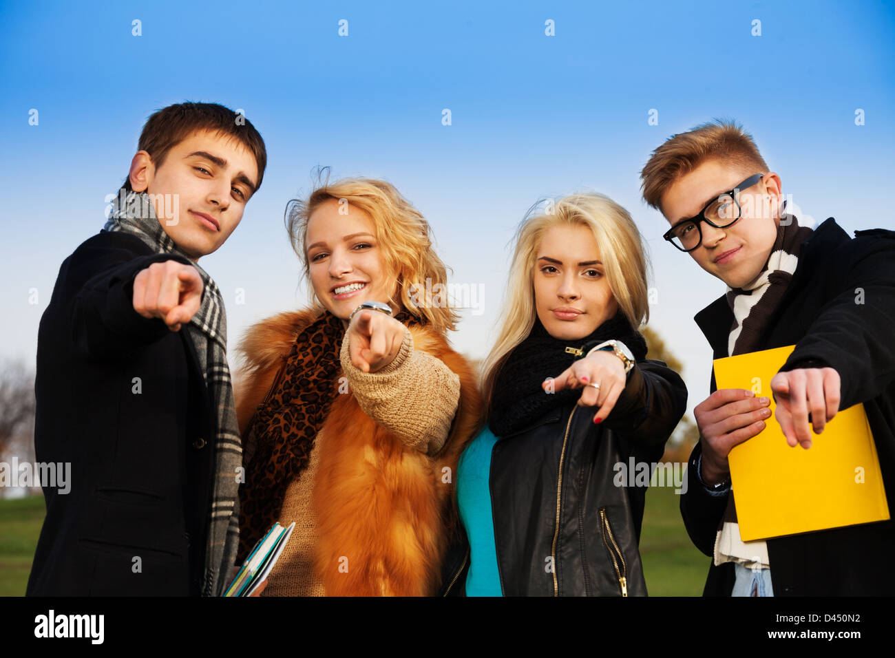 Group of people pointing laugh hi-res stock photography and images - Alamy