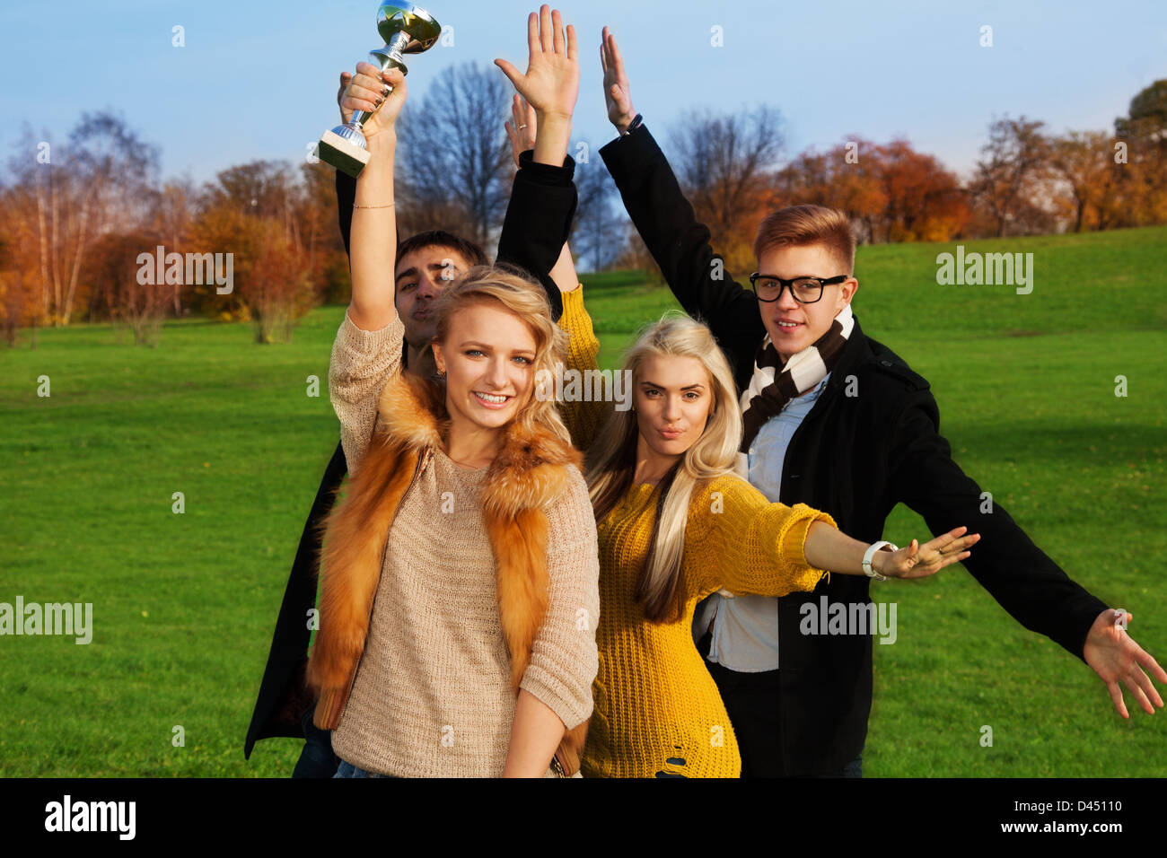Teen trophy student hi-res stock photography and images - Alamy