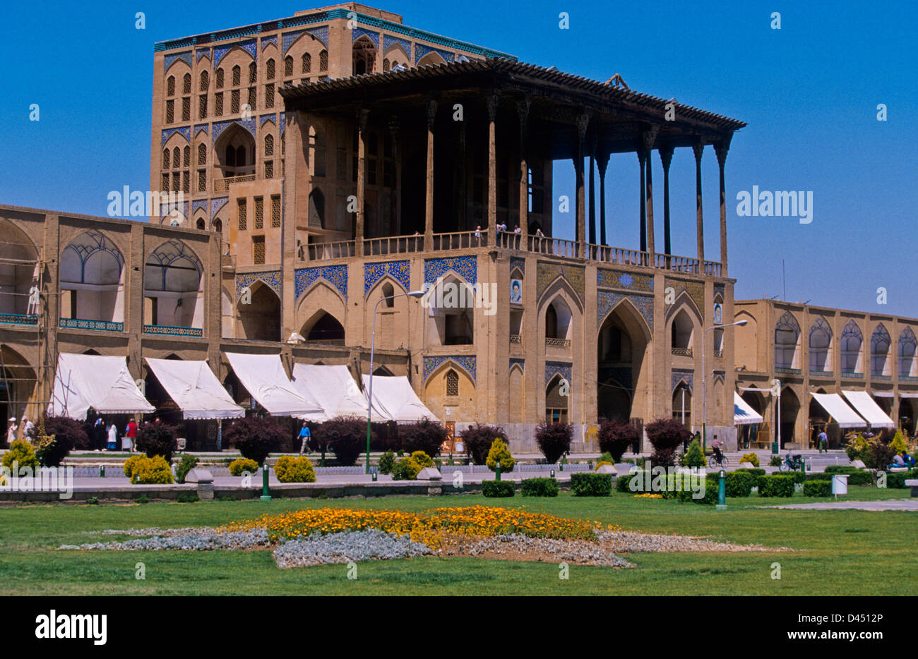 Ali Qapu Palace, built by Shah Abbas I. Emam Khomeini Square. Esfahan ...