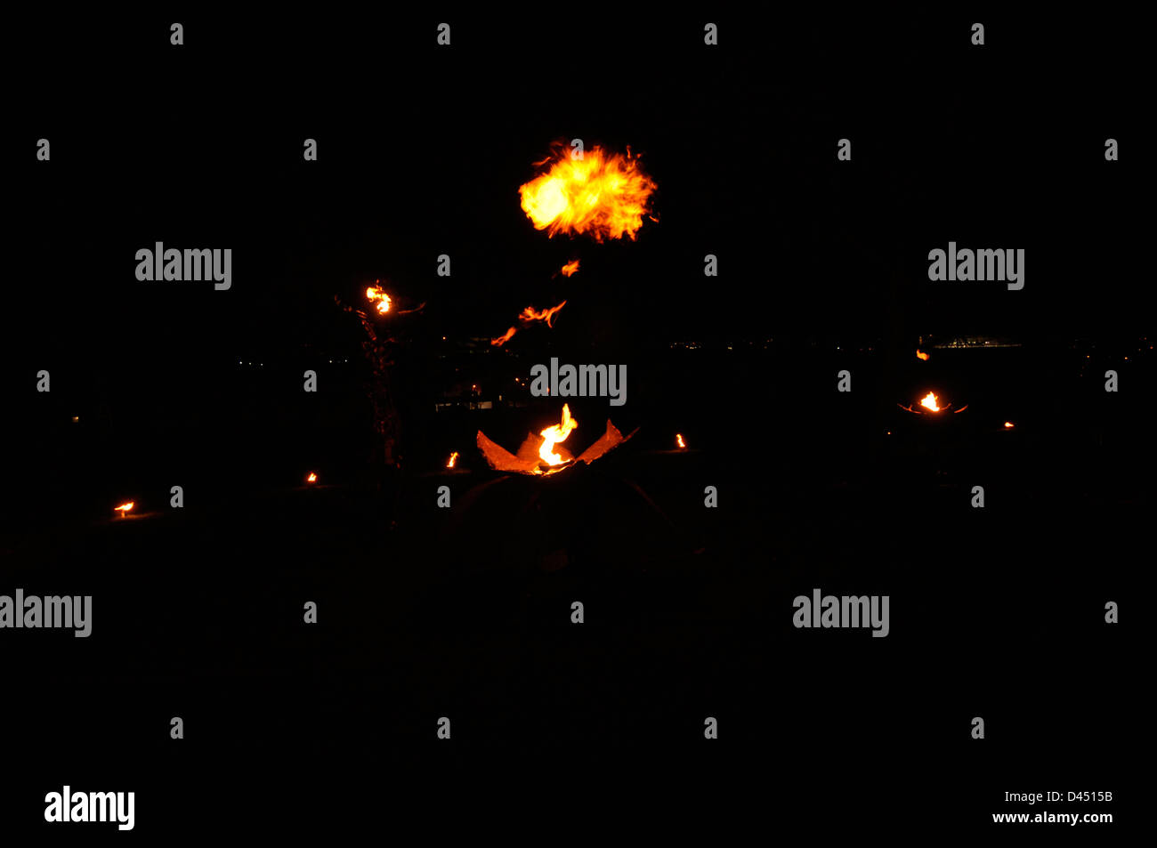 Orange ball of fire hi-res stock photography and images - Alamy