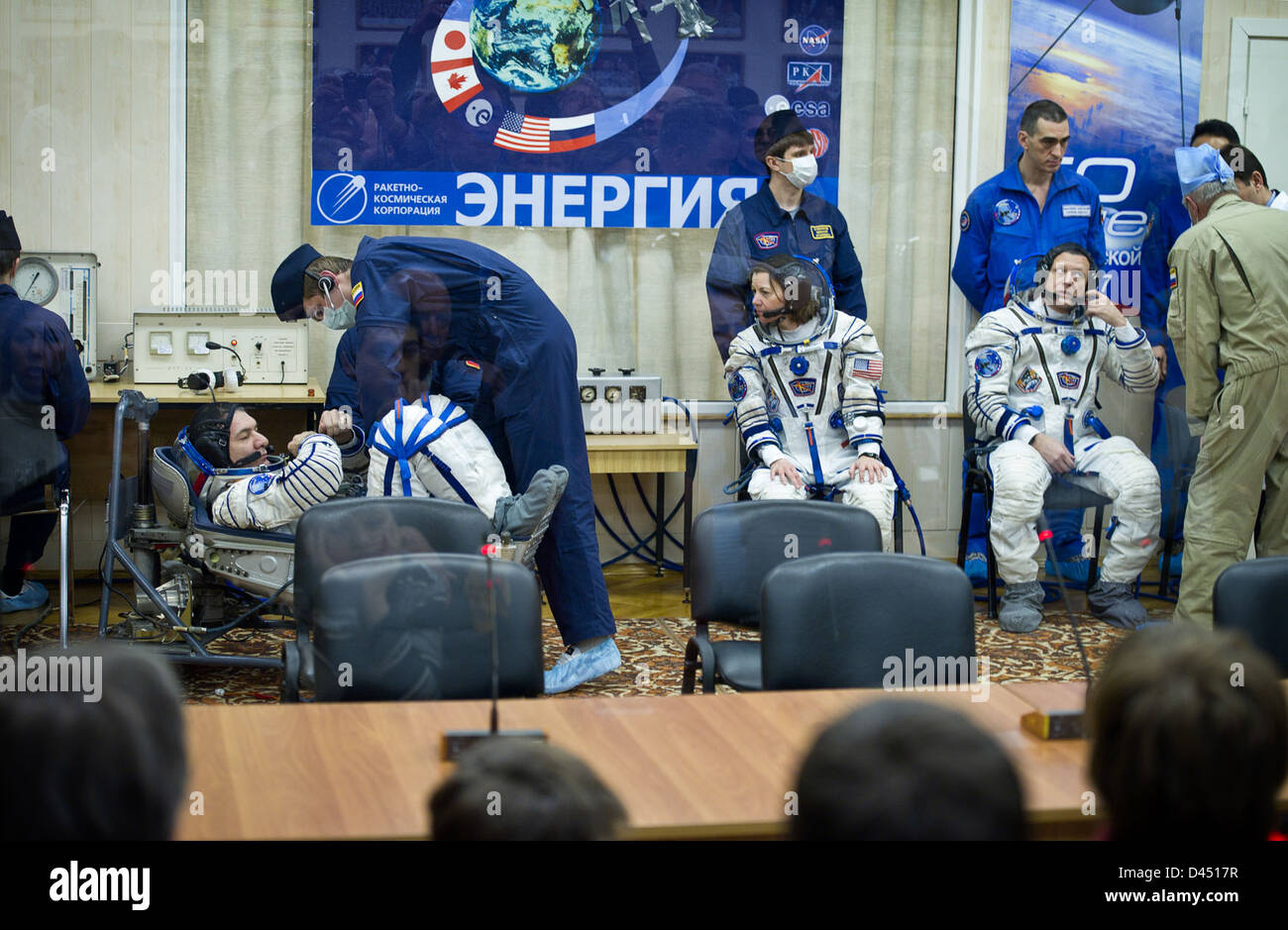 Prelaunch activities for Expedition 26, which includes astronauts from ...