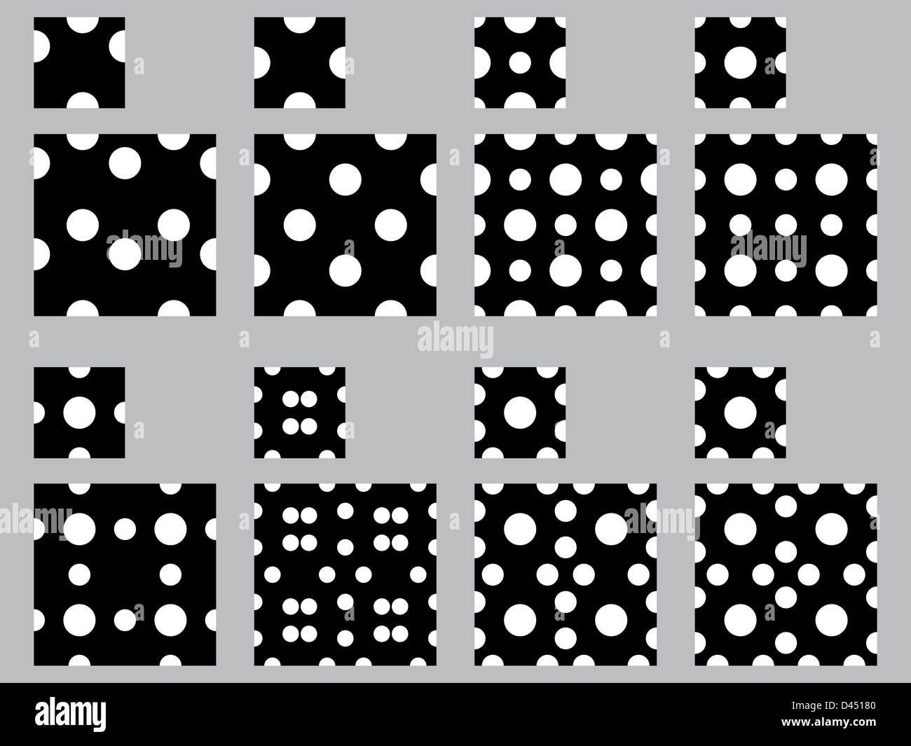 set of seamless polka dot patterns Stock Photo - Alamy