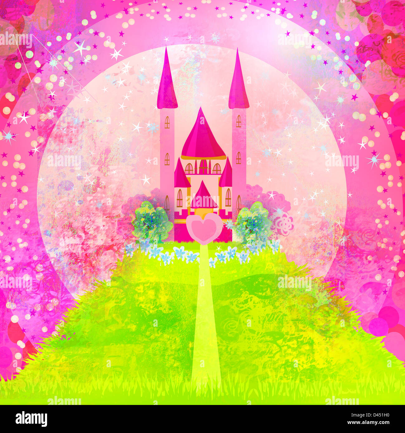 Magic Fairy Tale Princess Castle Stock Photo - Alamy