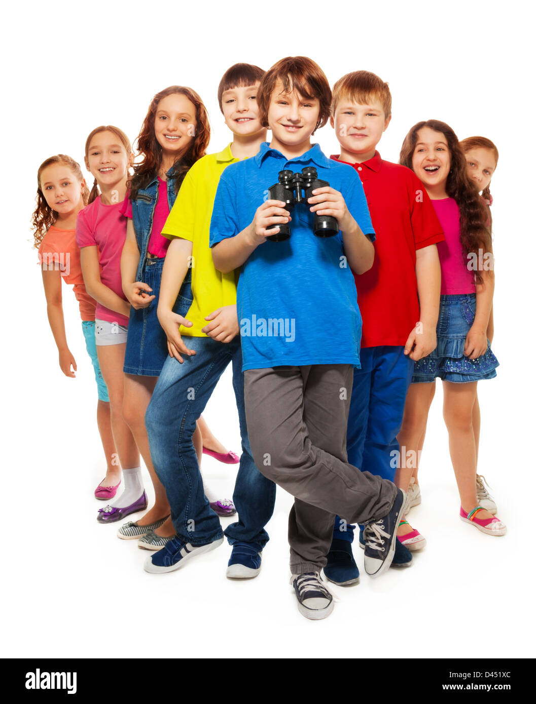 Black kid binoculars Cut Out Stock Images & Pictures - Alamy