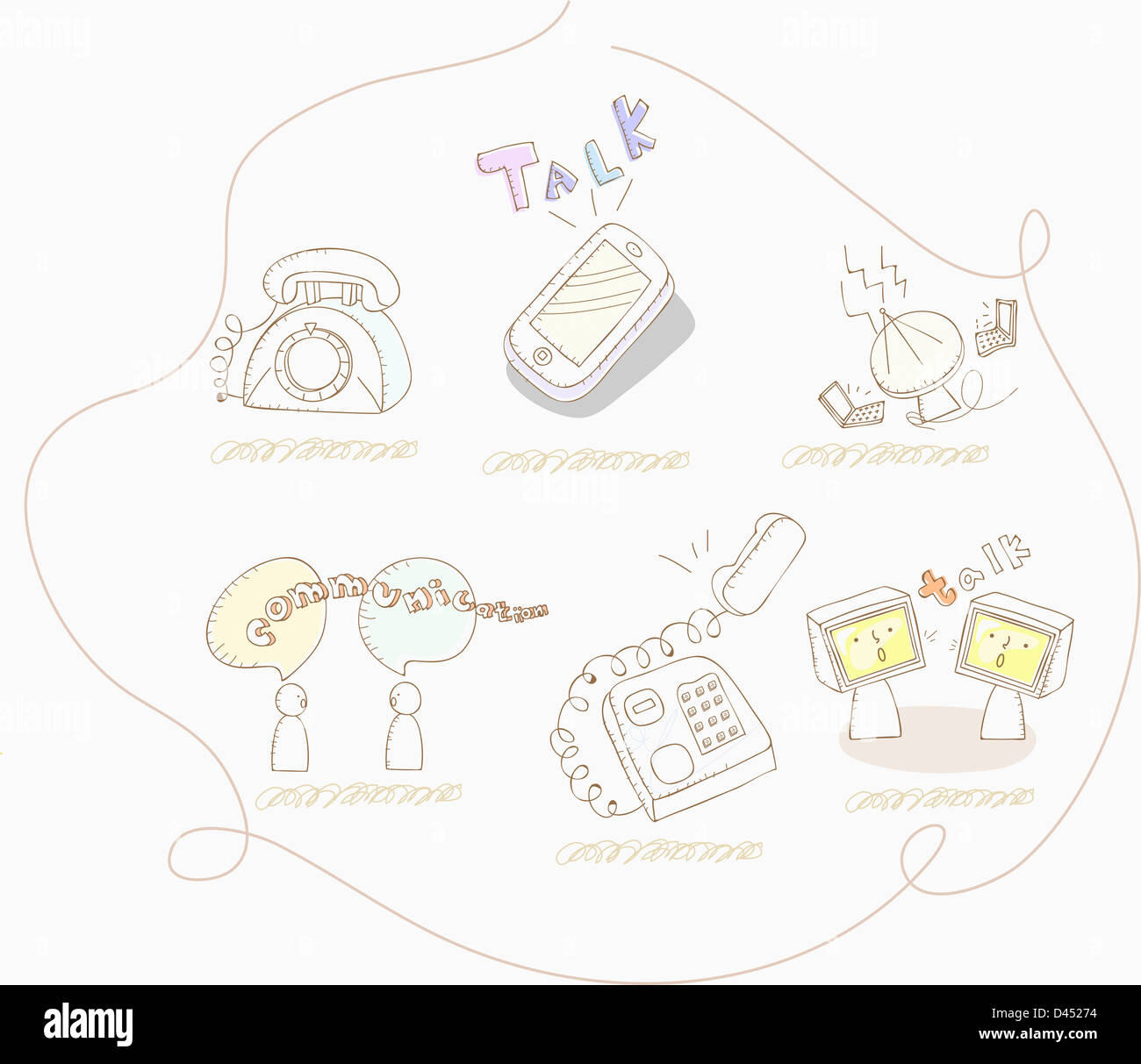 Talking icon for messages hi-res stock photography and images - Alamy