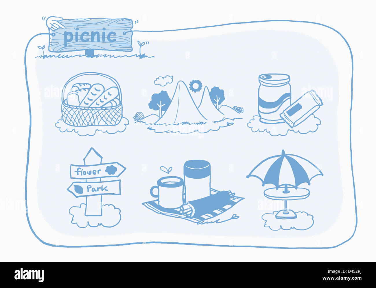 Picnic road Cut Out Stock Images & Pictures - Alamy