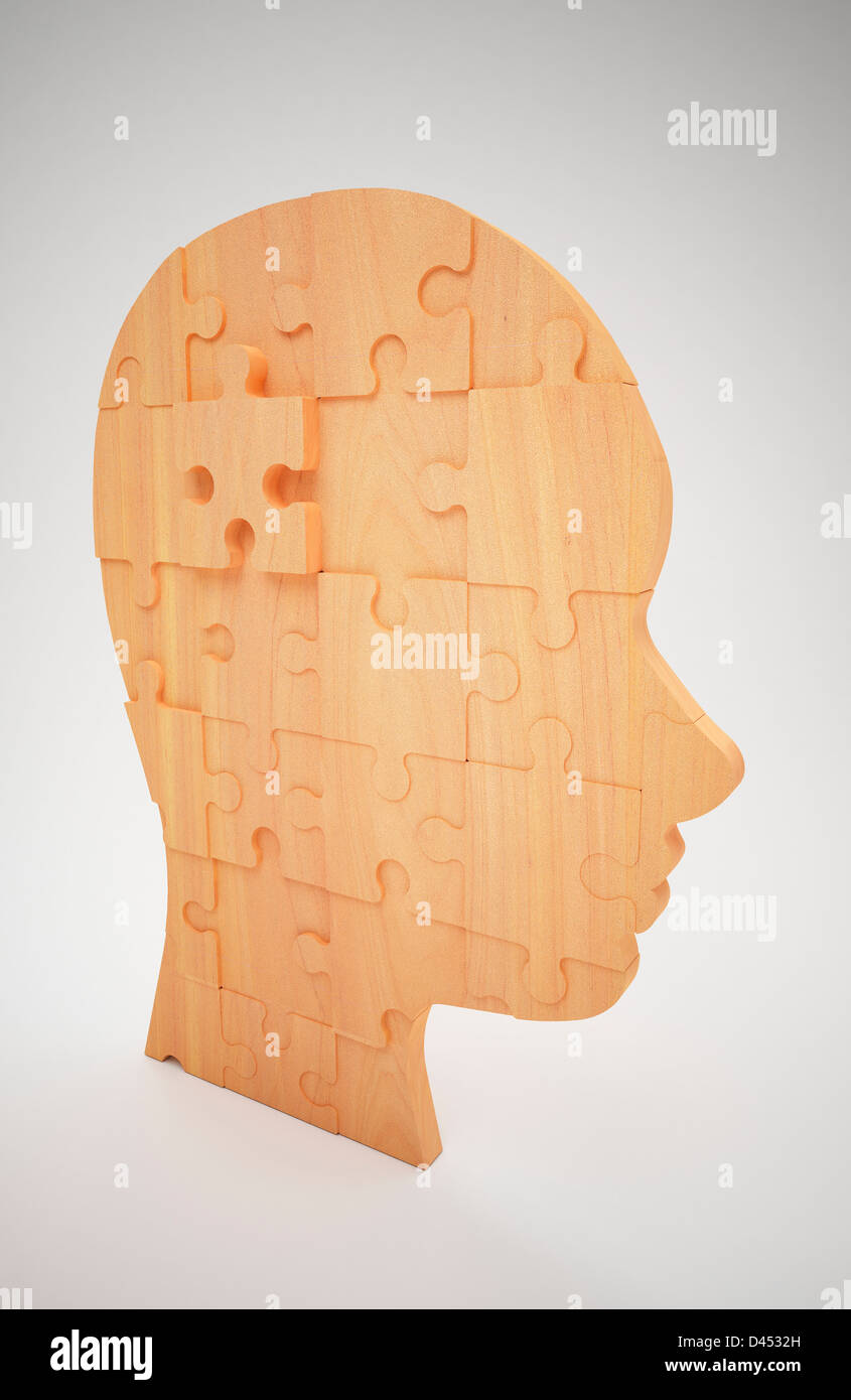 Human head puzzle hi-res stock photography and images - Alamy