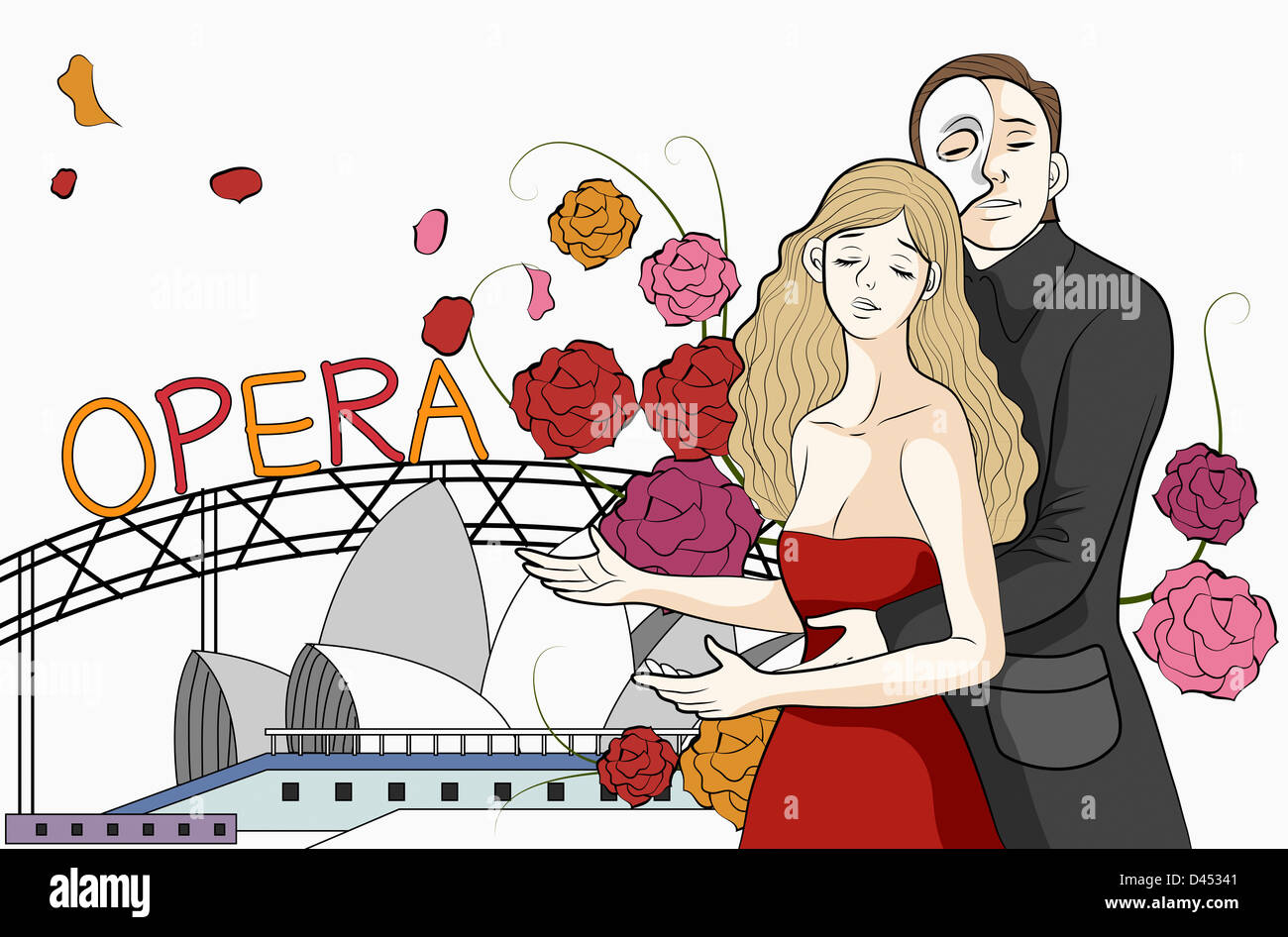 illustration image related to opera Stock Photo - Alamy