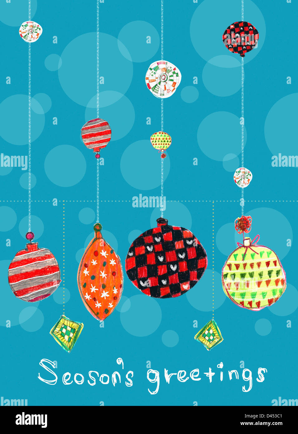 card template of season's greeting Stock Photo - Alamy