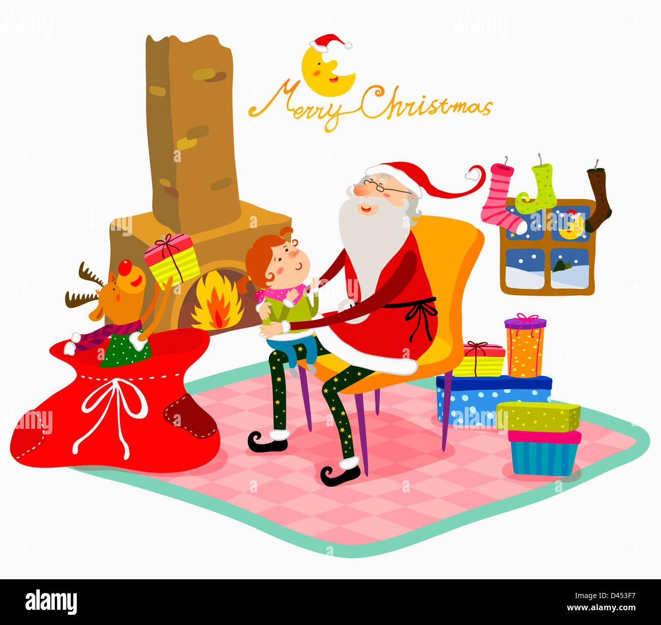 Student christmas fireplace in hi-res stock photography and images - Alamy
