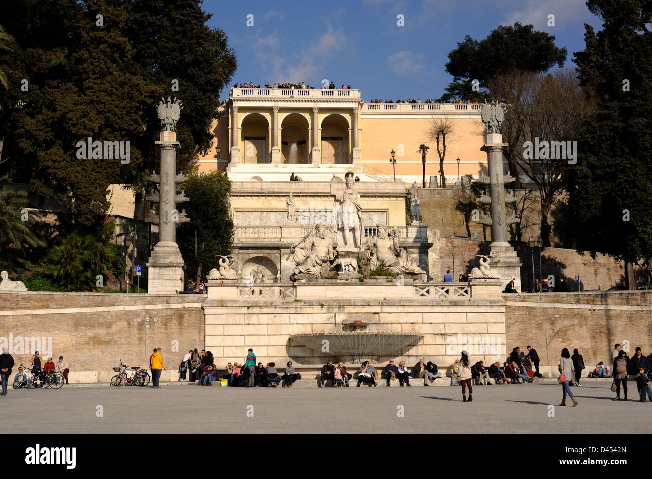 Pincio terrace architecture hi-res stock photography and images - Alamy