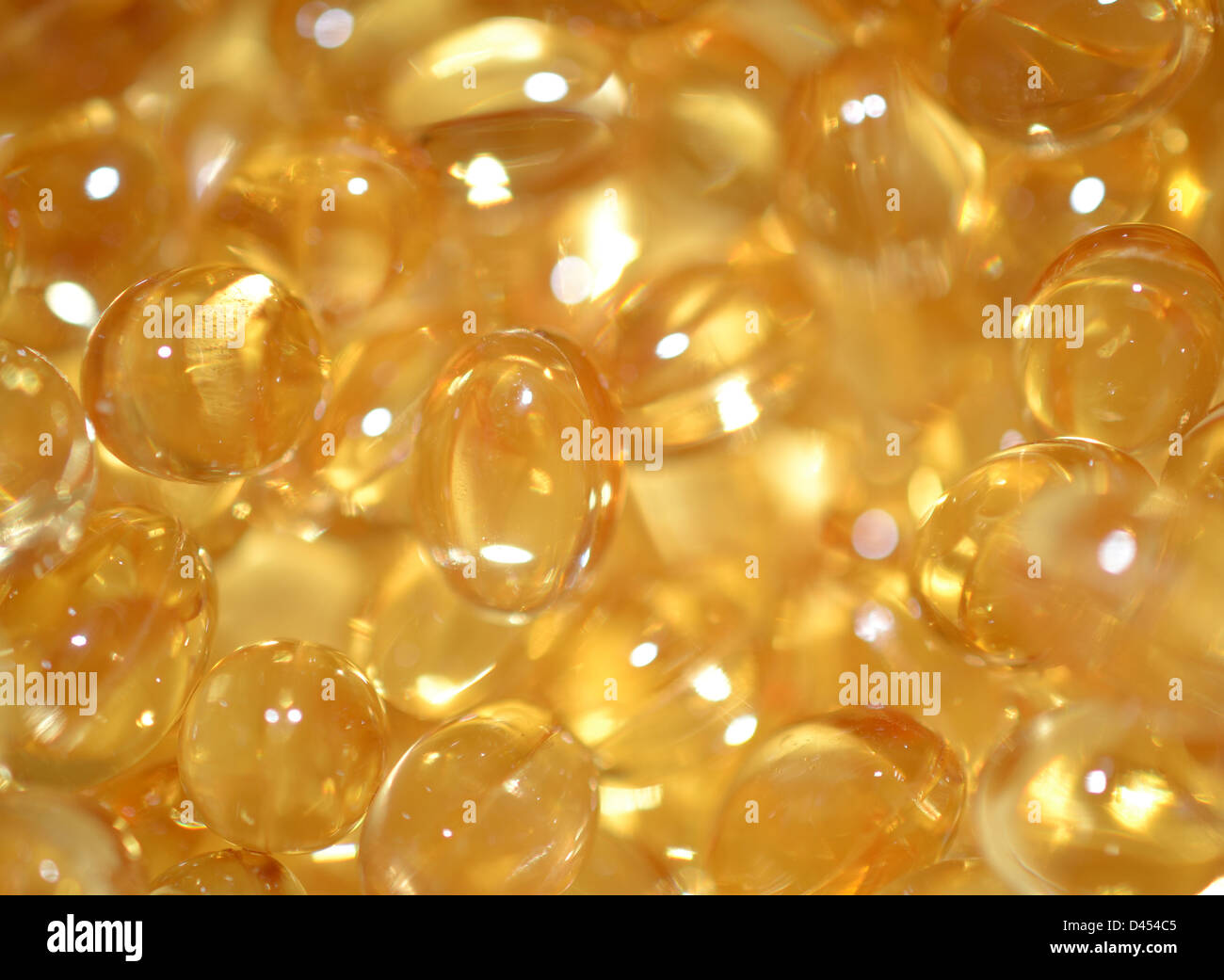 Vitamin D soft capsule supplement Stock Photo - Alamy