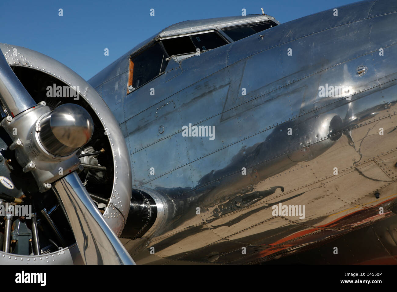 Lockheed Electra 12A, Twin propeller airplane Stock Photo - Alamy