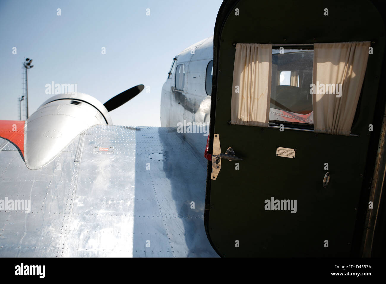 Lockheed Electra 12A, Twin propeller airplane Stock Photo - Alamy