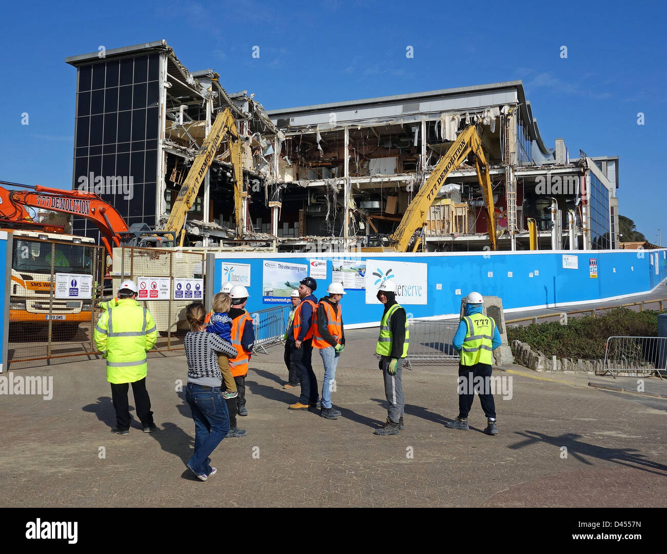 Imax cinema during demolition, Bournemouth, Dorset, Britain, UK Stock ...