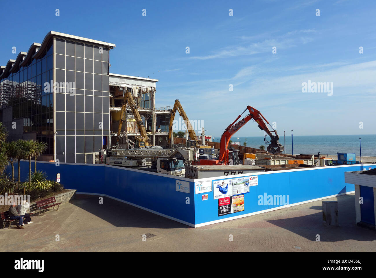 Imax cinema during demolition, Bournemouth, Dorset, Britain, UK Stock ...