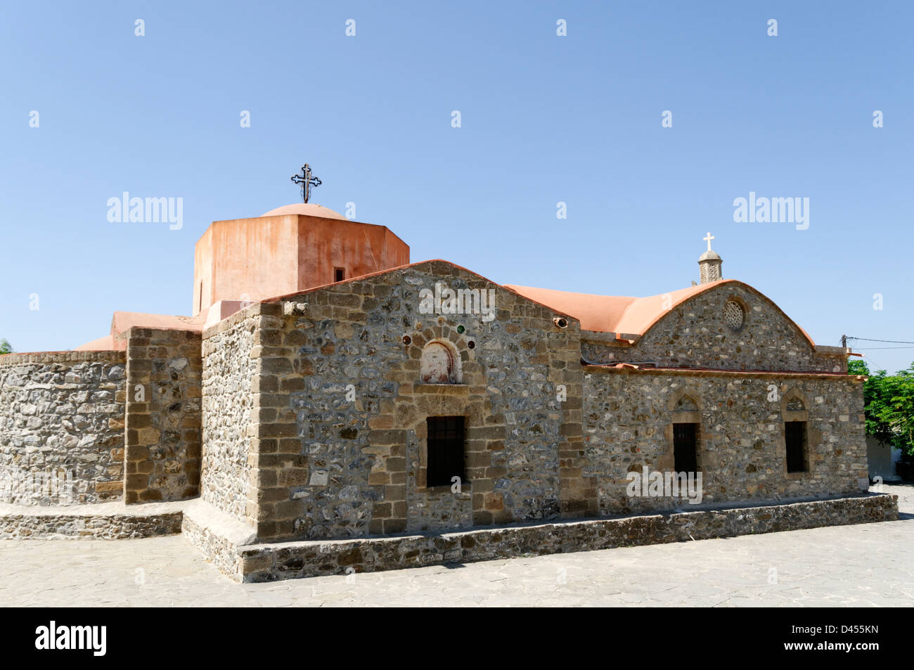 Rhodes. Greece. The Byzantine Church of the Dormition of the Virgin ...