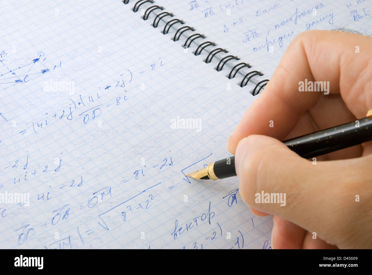 Mathematics writing formulas hi-res stock photography and images - Alamy