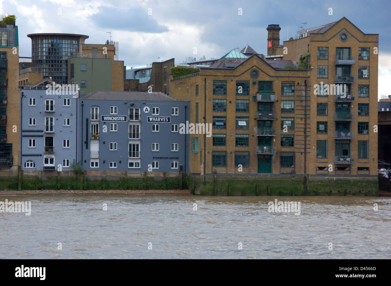 Waterfront buildings on the South Bank in London, England Stock Photo ...