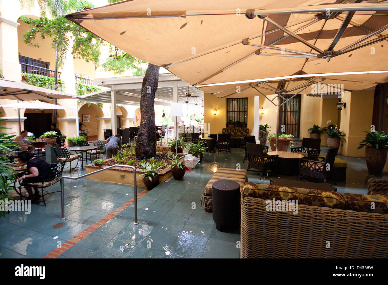 Interior Courtyard of El Convento Hotel, Old San Juan, Puerto Rico ...