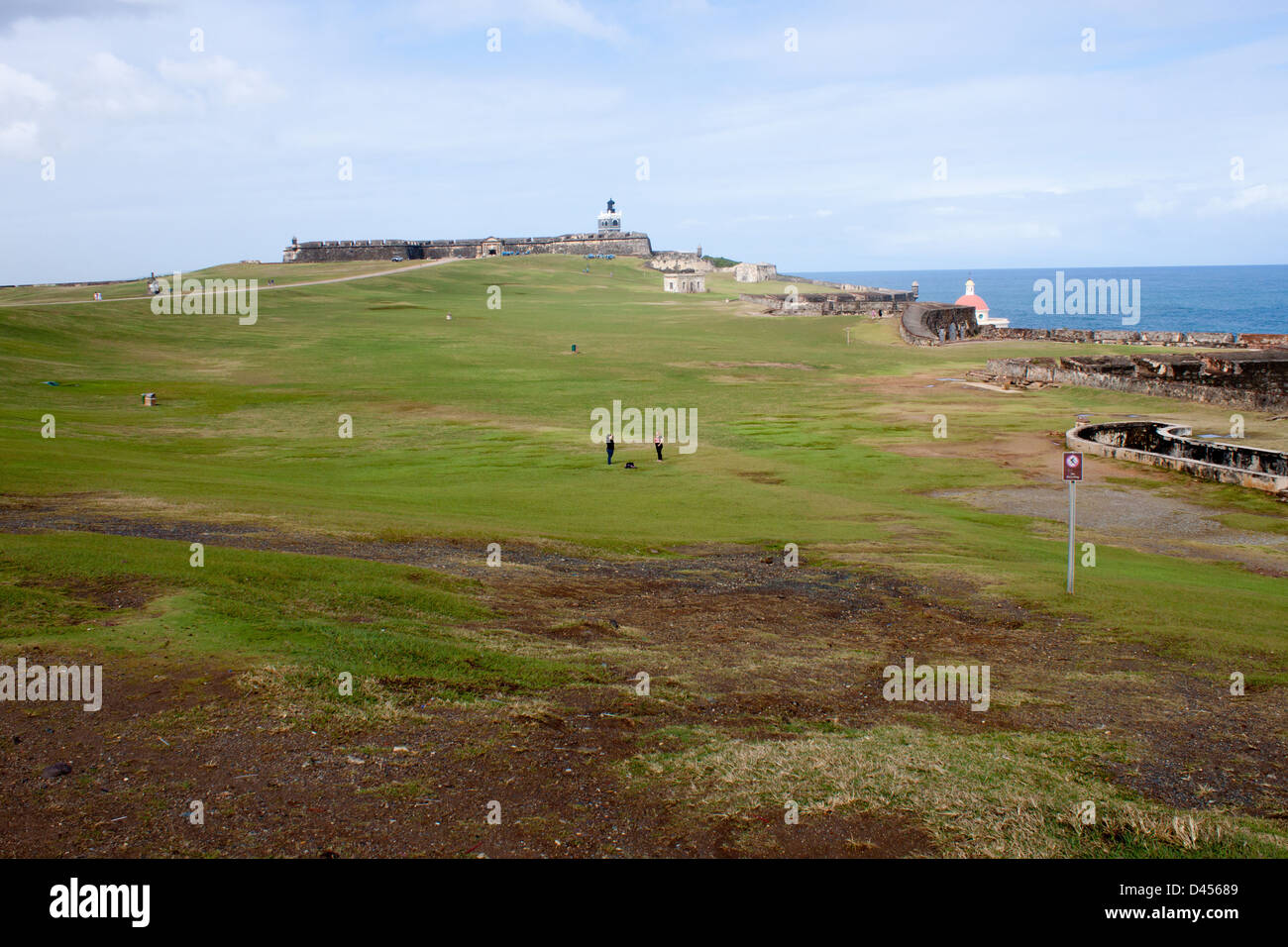 Views of El Morro Lighthouse and Castillo of El Morro, San Juan, Puerto ...