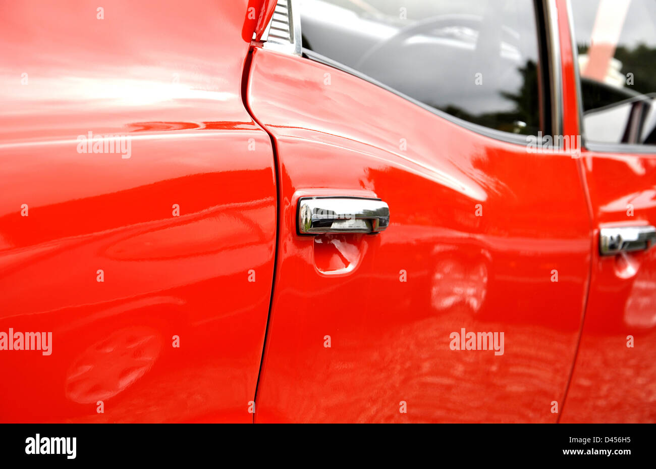 Side view of orange Cortina Stock Photo - Alamy