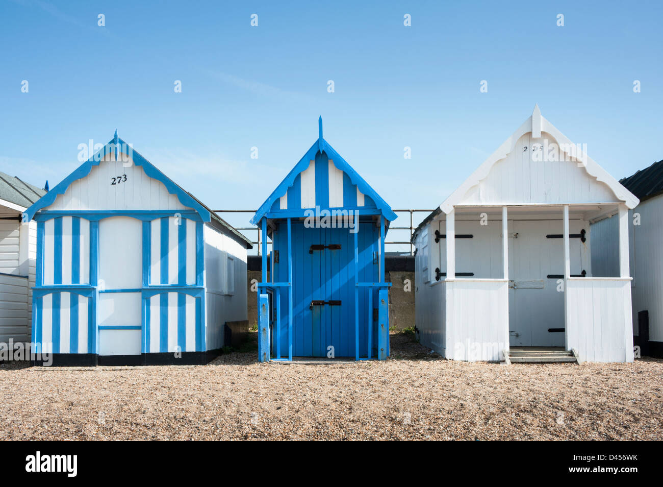 Colorful Beach Huts at Southend, Essex, UK Stock Photo - Alamy