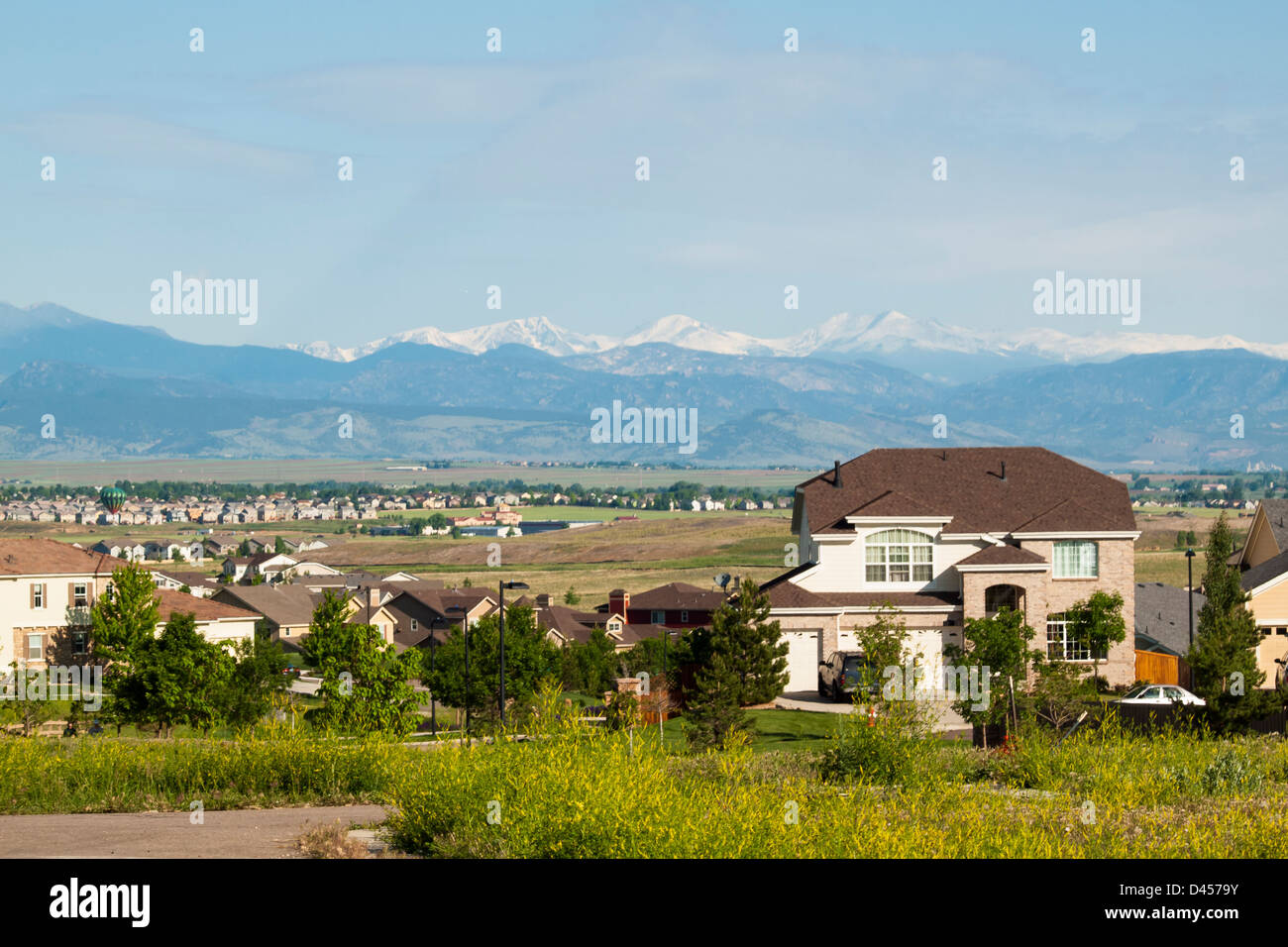 Suburban subdivision in town of Erie, Colorado Stock Photo - Alamy
