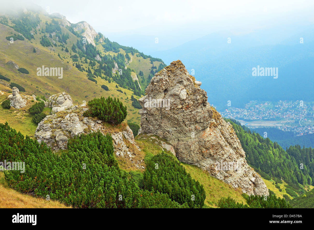 Beautiful summer landscape in the mountains of Transylvania, Romania ...