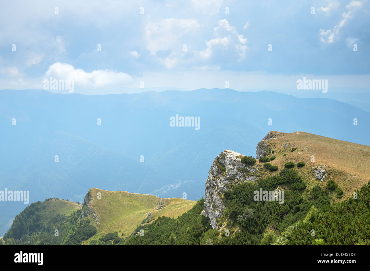Mountain landscape in Transylvania, Romania Stock Photo - Alamy