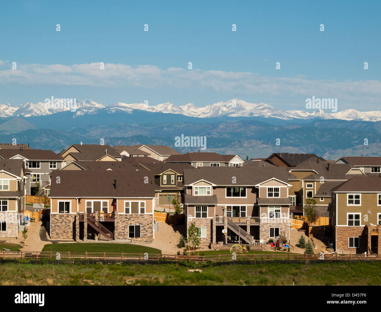 Suburban subdivision in town of Erie, Colorado Stock Photo - Alamy
