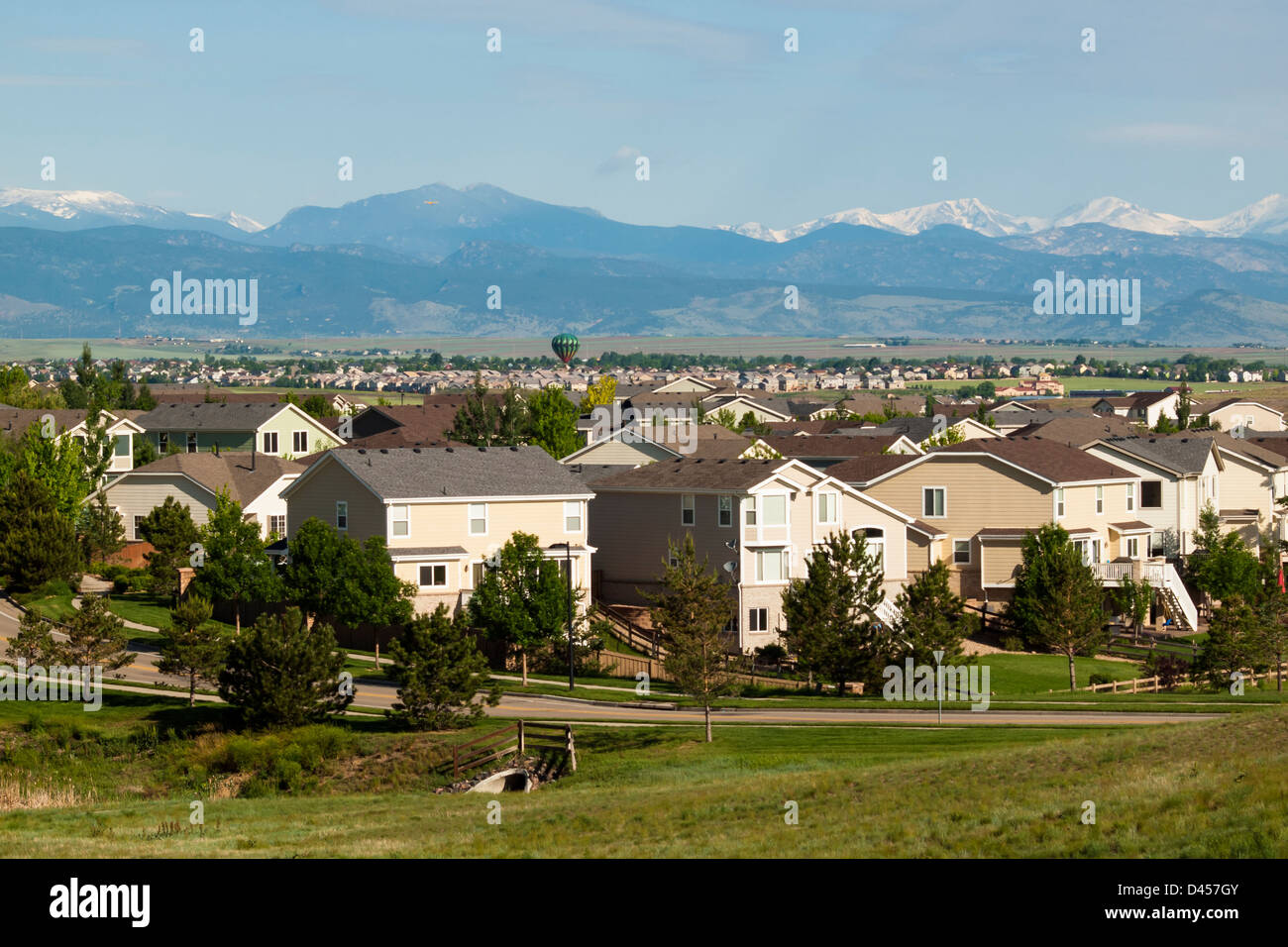 Suburban subdivision in town of Erie, Colorado Stock Photo - Alamy