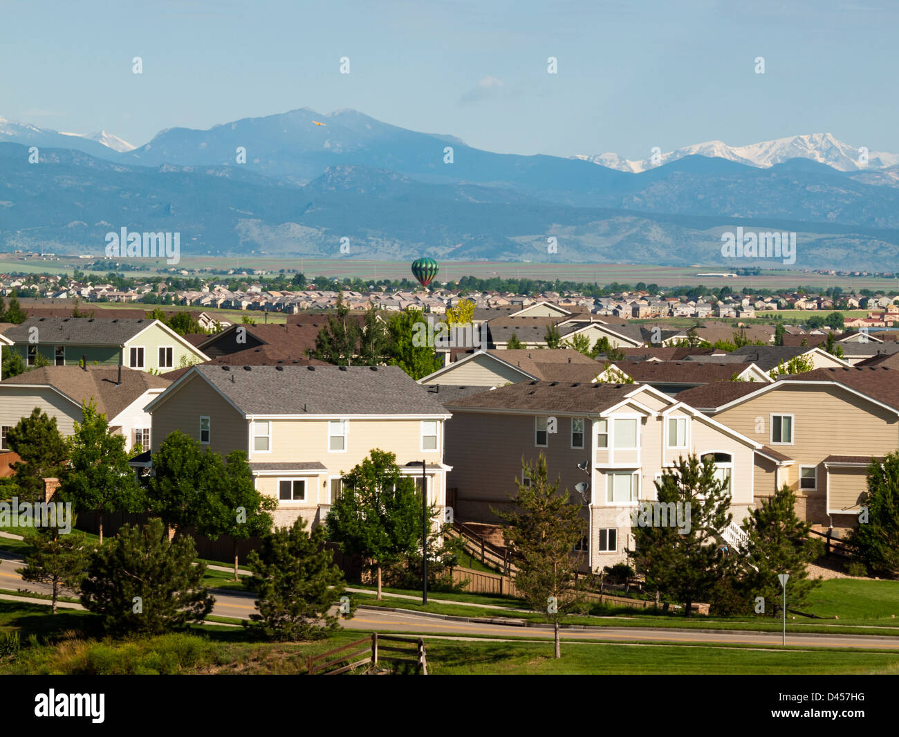 Suburban subdivision in town of Erie, Colorado Stock Photo - Alamy