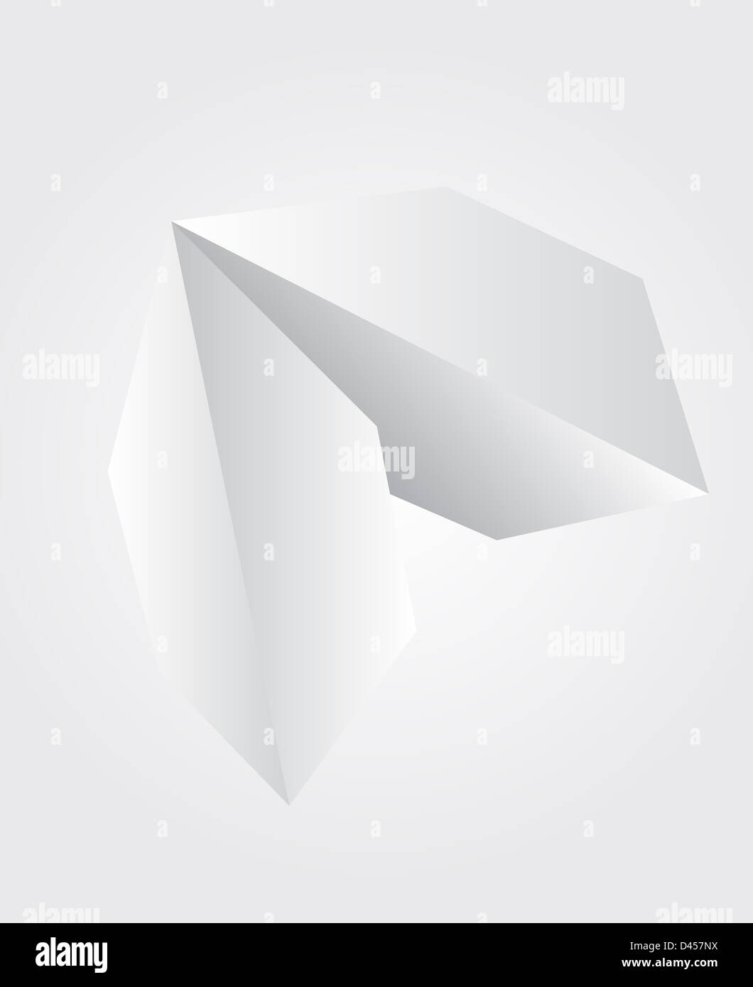 The grey leaf made by origami technique Stock Photo - Alamy