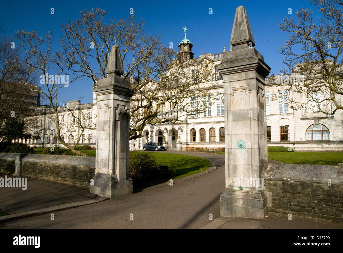 cardiff university building cathays park cardiff south wales Stock ...