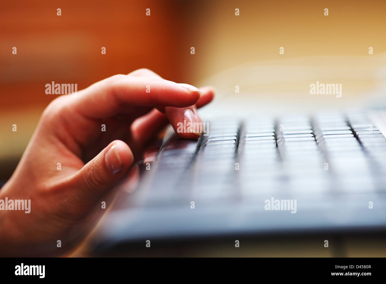 woman hands working on keyboard Stock Photo - Alamy