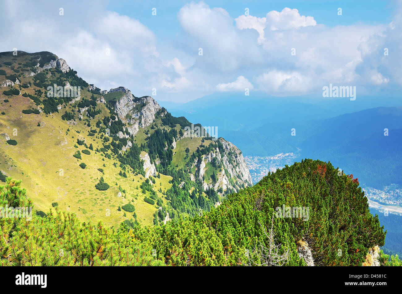 Beautiful summer landscape in the mountains of Transylvania, Romania ...
