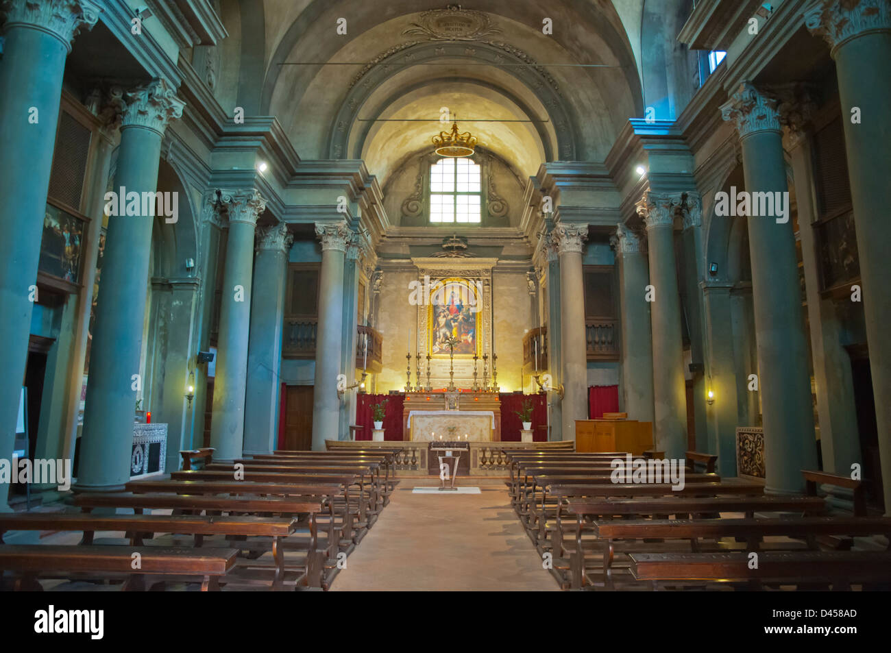 Chiesa di Giovanni Batista church interior Modena city Emilia-Romagna ...