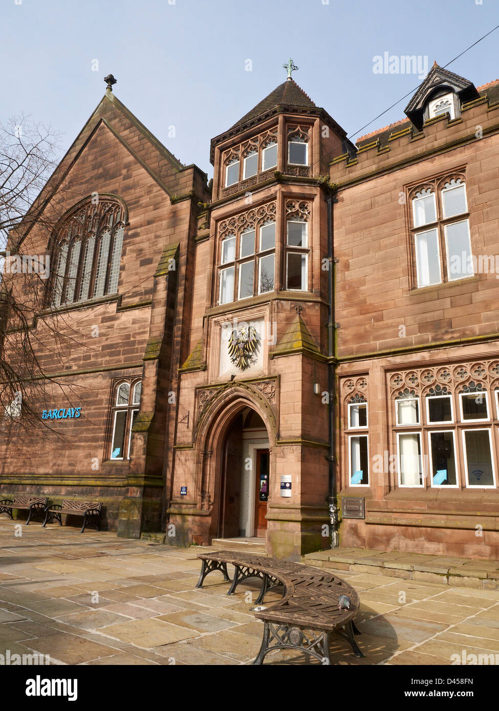 Barclays bank with original protected logo in Chester Cheshire UK Stock ...
