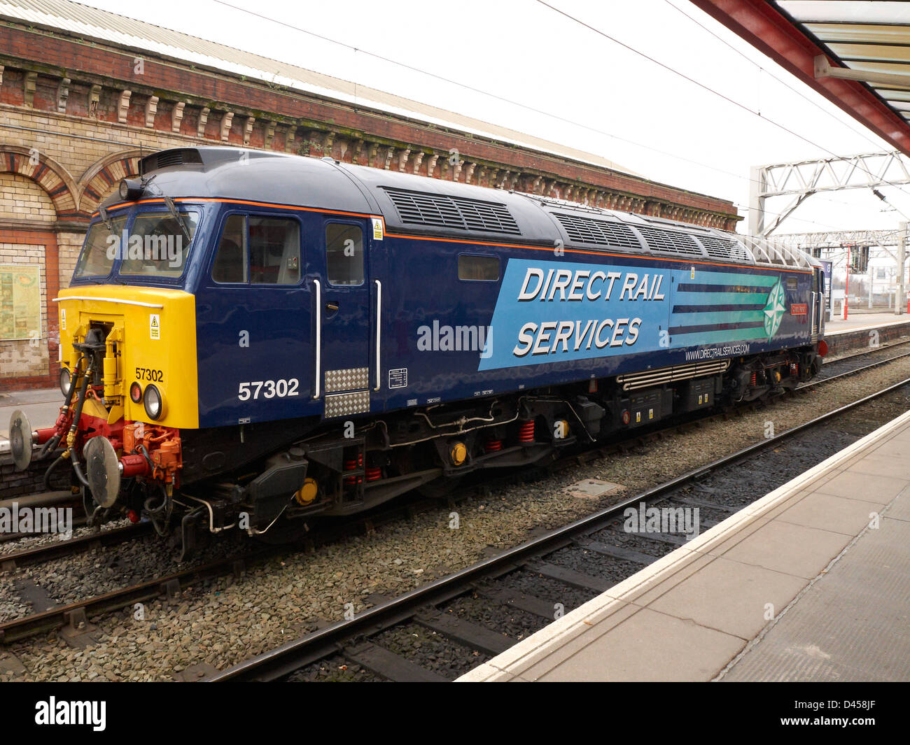 Chad Varah Direct Rail Service train in Railway station Crewe UK Stock ...
