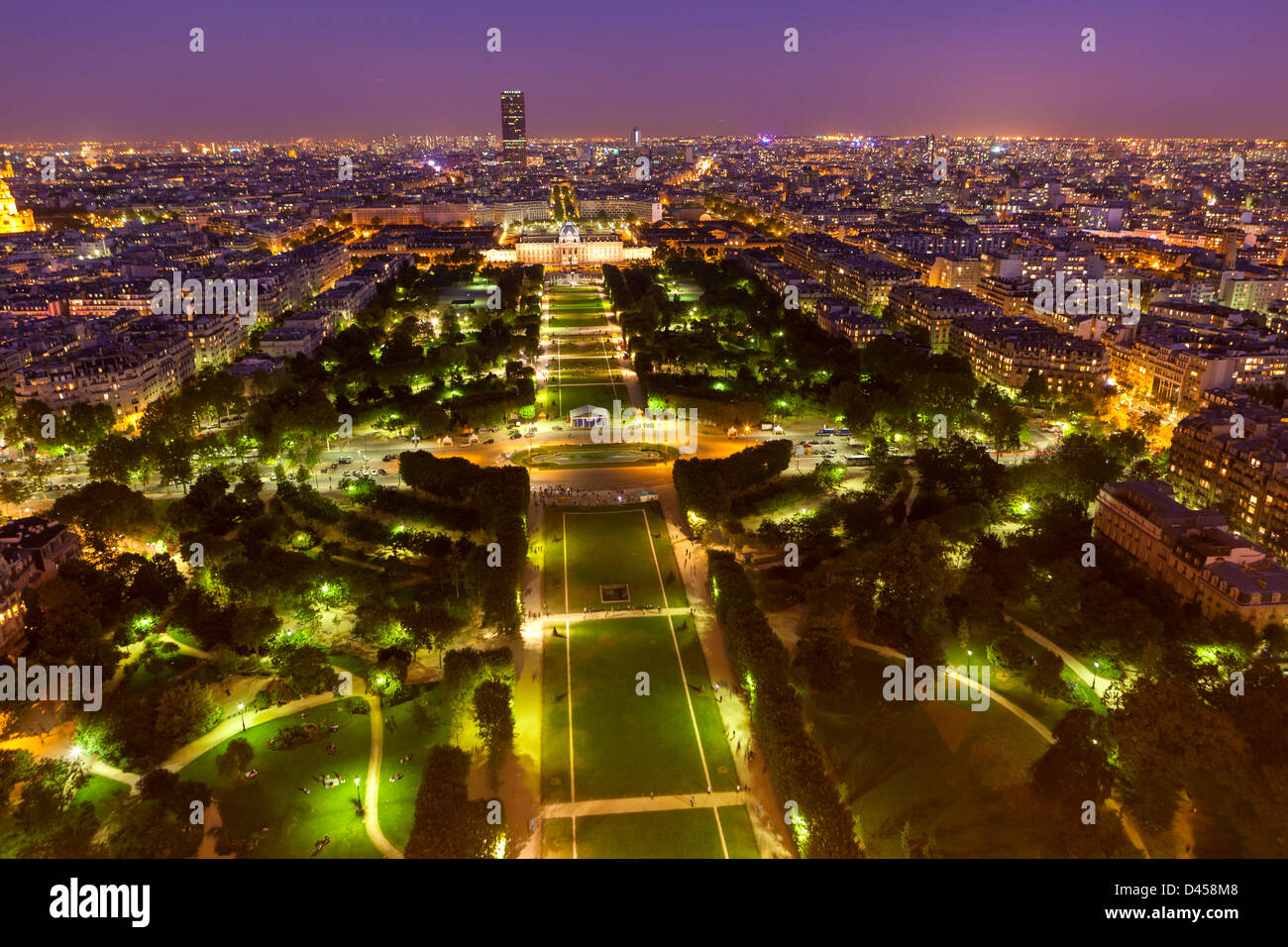 Aerial view of Paris from Eiffel Tower, France, Europe Stock Photo - Alamy
