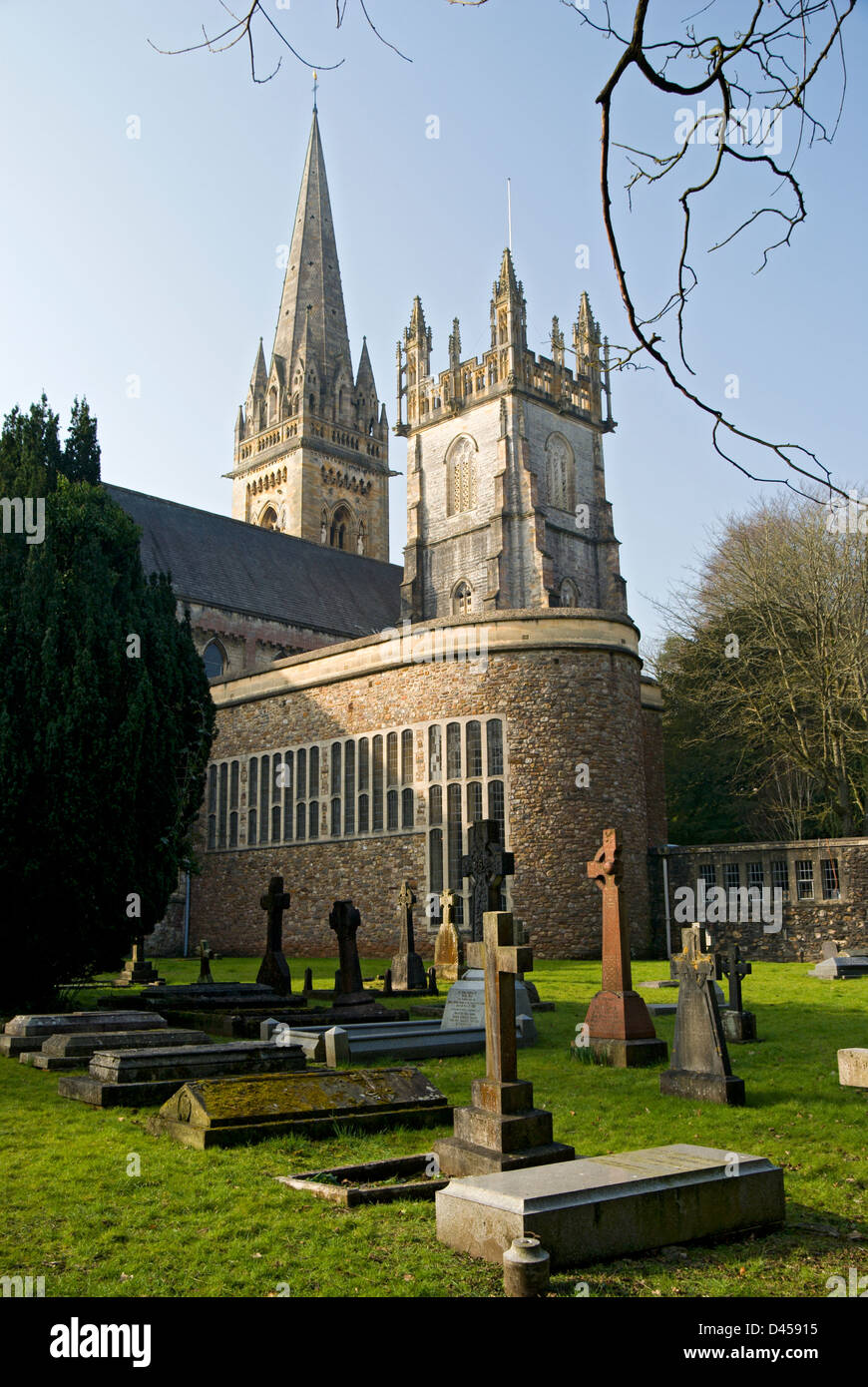 llandaff cathedral and welch regiment chapel cardiff wales Stock Photo ...