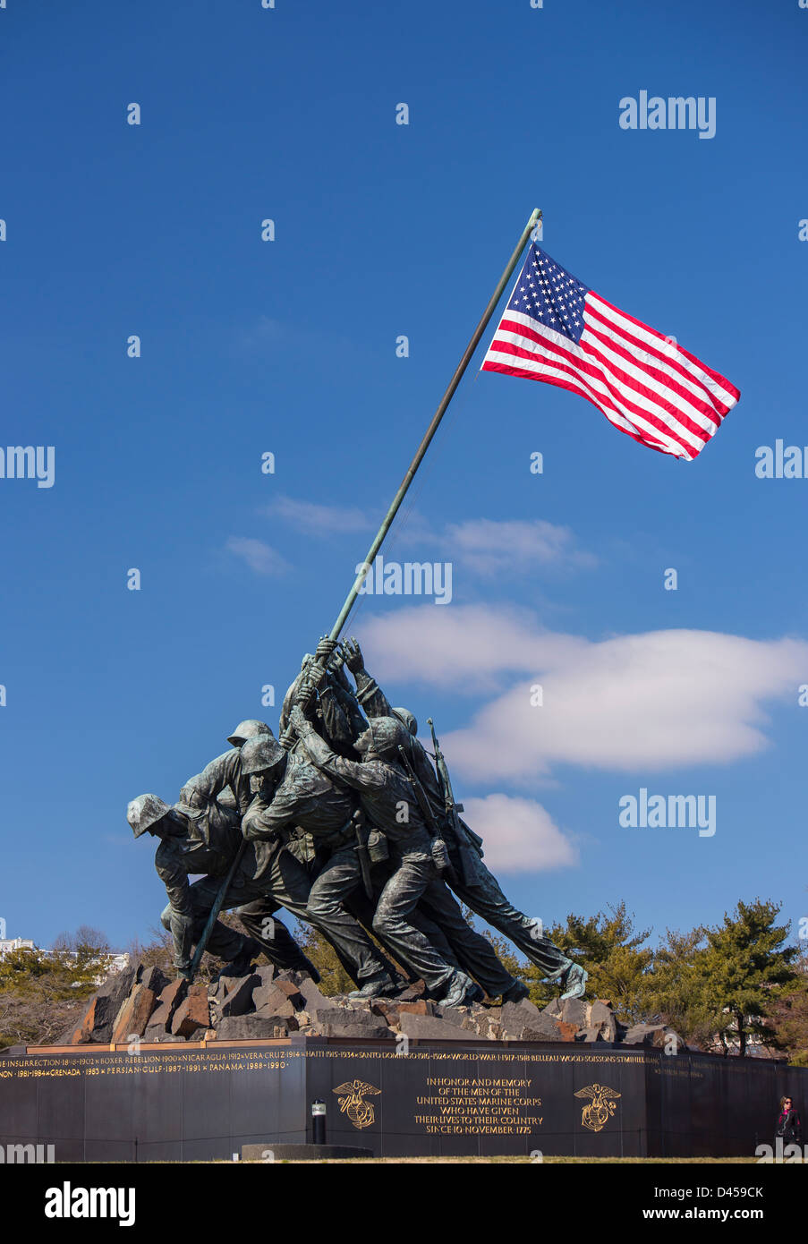 ARLINGTON, VIRGINIA, USA - Iwo Jima U.S. Marine Corps War Memorial in ...