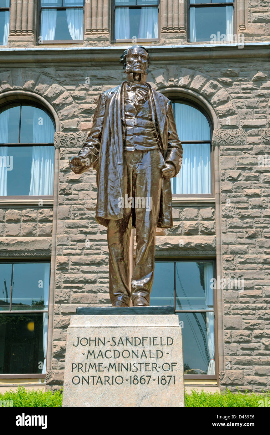 John MacDonald Statue Legislative Assembly Queen's Park Toronto Ontario ...