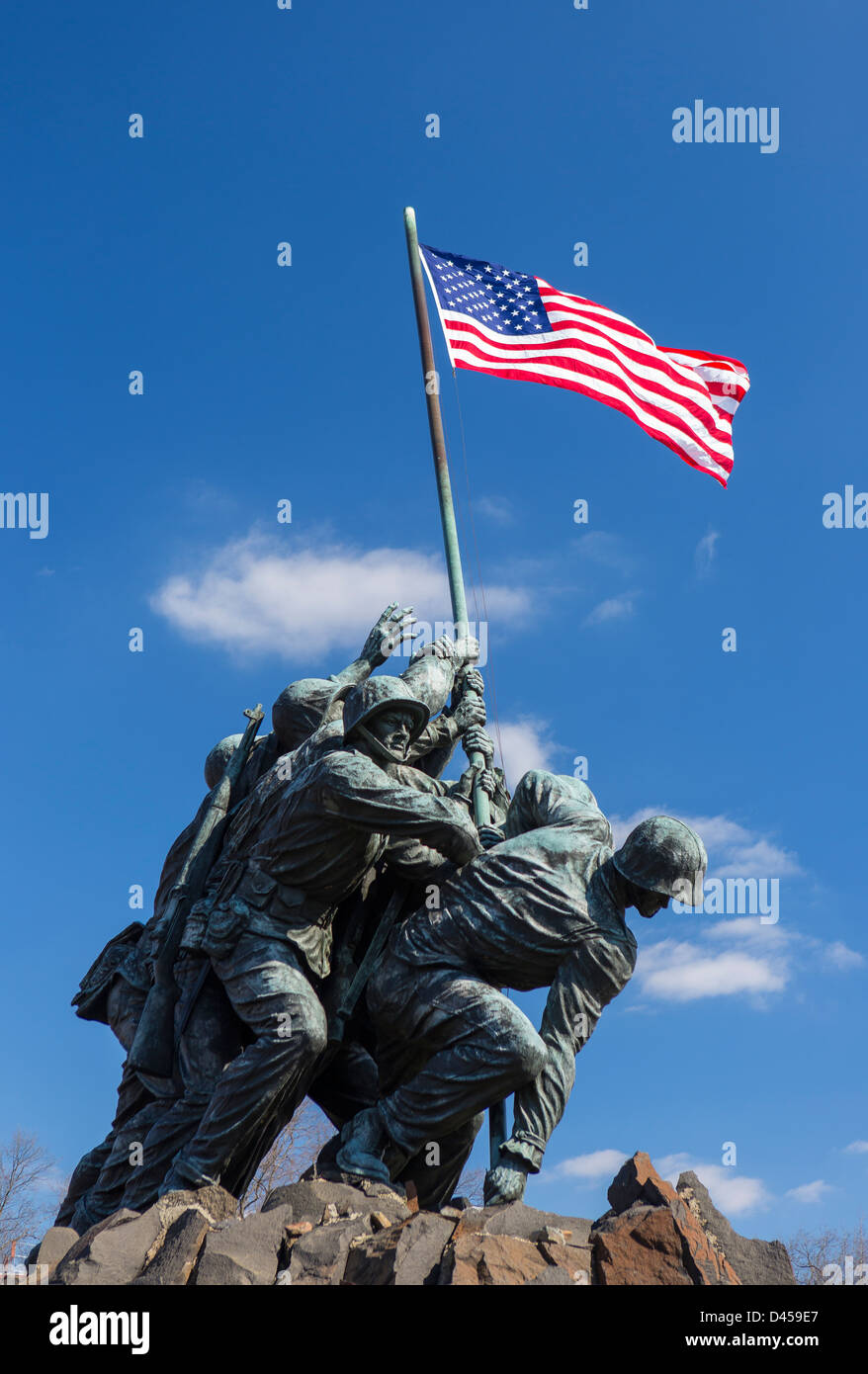 ARLINGTON, VIRGINIA, USA - Iwo Jima U.S. Marine Corps War Memorial in ...