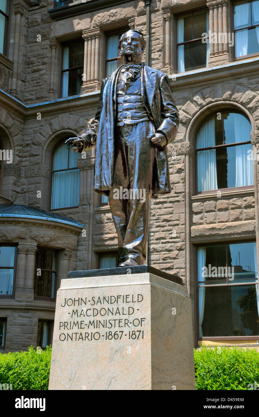 John MacDonald Statue Legislative Assembly Queen's Park Toronto Ontario ...
